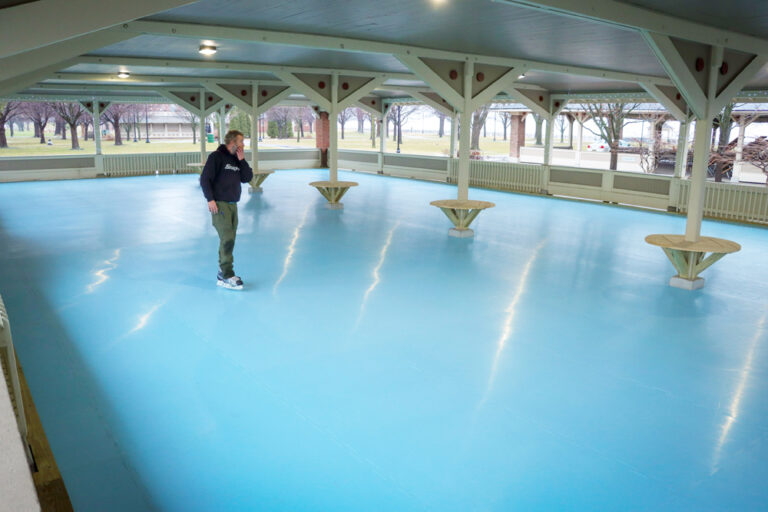 Synthetic ice rink open at Ontario Beach Park – Westside News