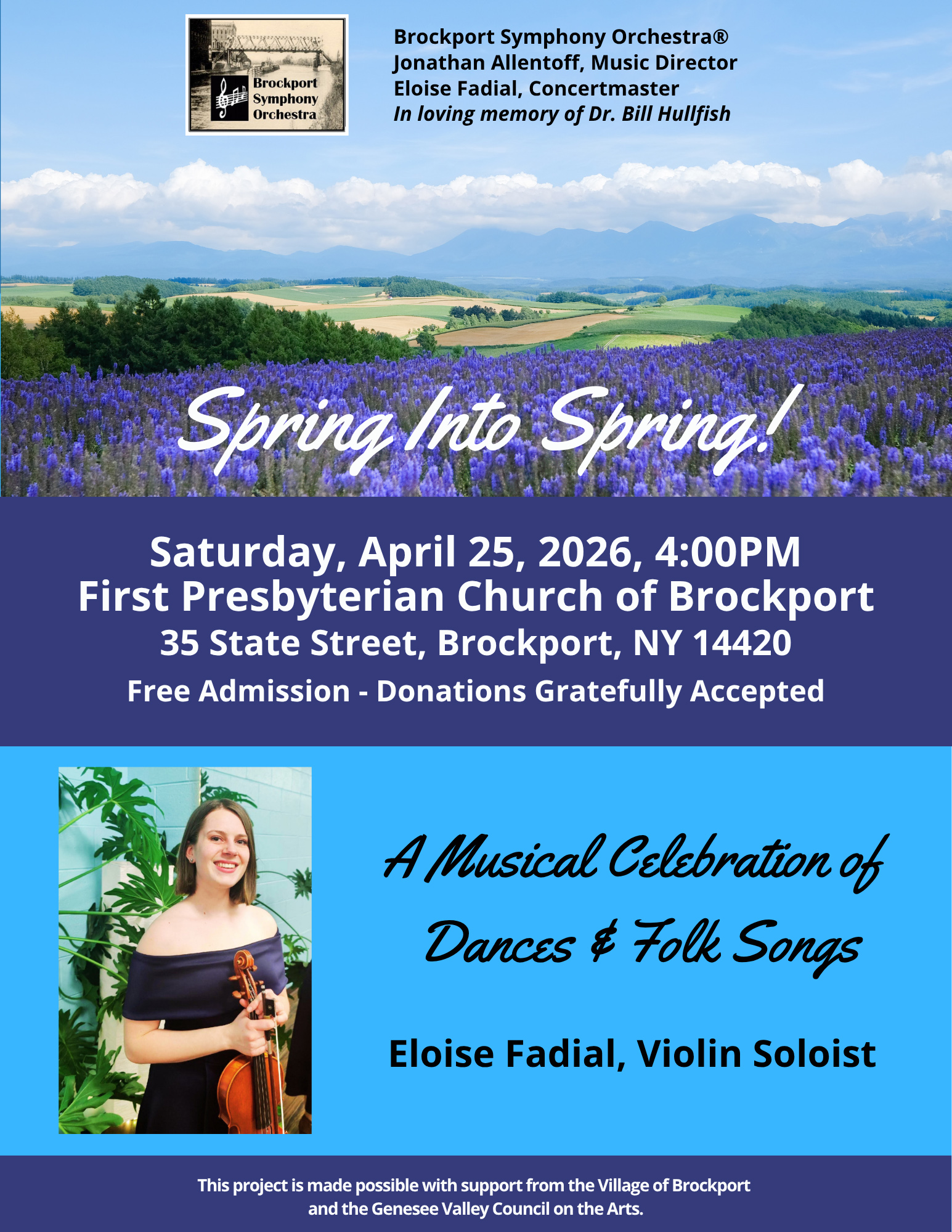 “Spring Into Spring” Concert Presented By Brockport Symphony Orchestra ...